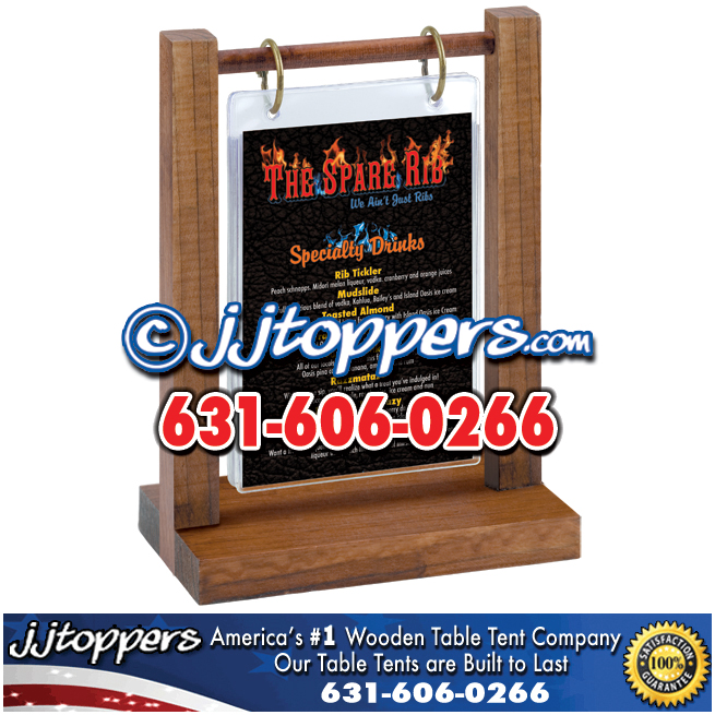 Classic Table Tents: Wooden Table Tent