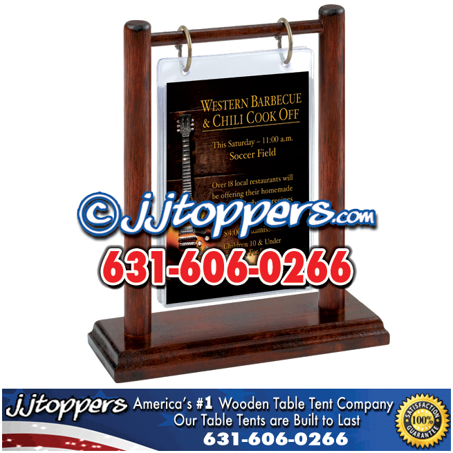 Rustic Studded Table Tents: restaurant table tents wooden table tent ...